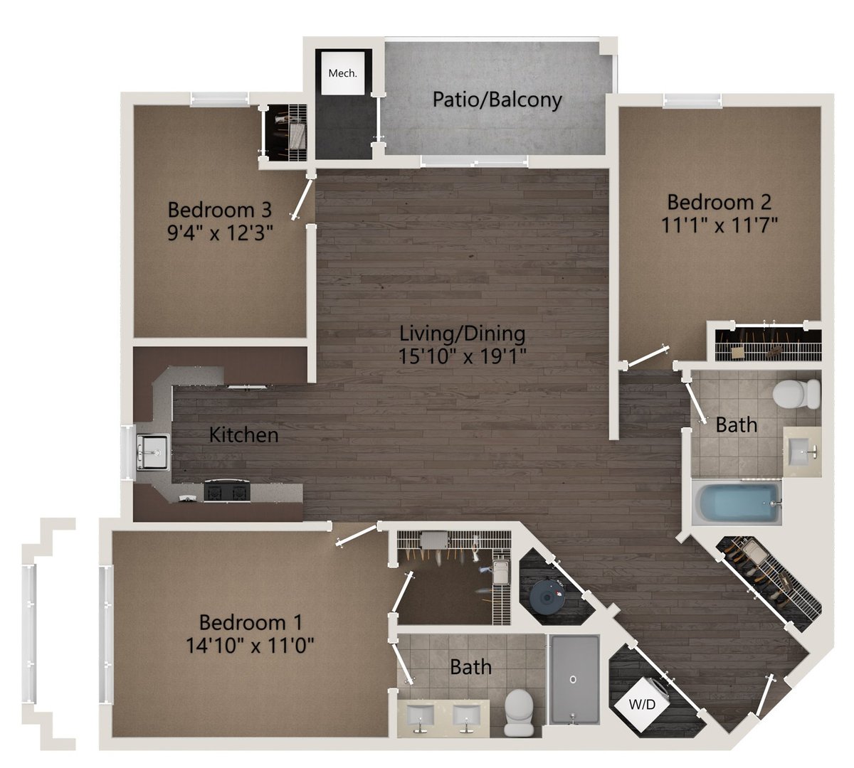 Somerset at Montgomery Floor Plans